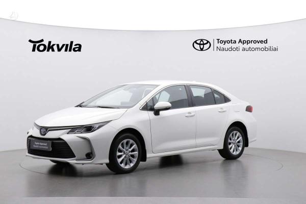 Balts Toyota Corolla 2023 Viļņa, ar dzinēja tilpumu 1.80 L un nobraukumu 65 tūkst. km par 22900 €, foto 1 vietnē AUTOMOTO.COM.LV