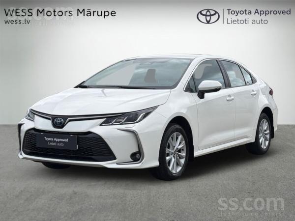White Toyota Corolla 2024 in Riga, with an engine capacity of 1.80 L and mileage of 20 thousand km for 23590 €, photo 1 on AUTOMOTO.COM.LV