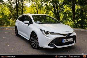White Toyota Corolla 2023 in Kaunas, with an engine capacity of 1.80 L and mileage of 106 thousand km for 21950 €, photo  on AUTOMOTO.COM.LV