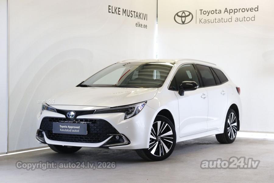 White Toyota Corolla 2025 in Tallinn, with an engine capacity of 1.80 L and mileage of 10 thousand km for 28900 €, photo 1 on AUTOMOTO.COM.LV