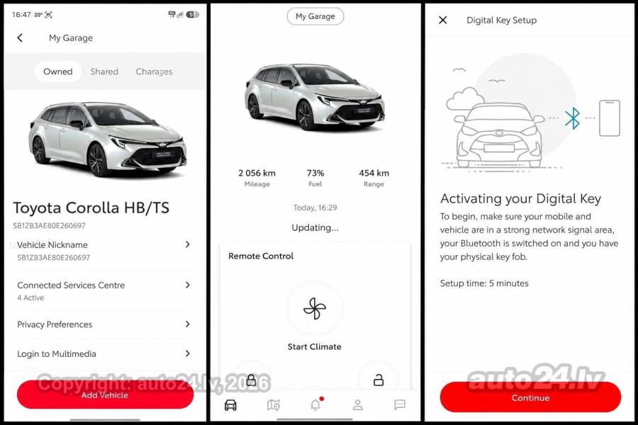 Balts Toyota Corolla 2026 Tallina, ar dzinēja tilpumu 1.80 L un nobraukumu 2 tūkst. km par 32990 €, foto 12 vietnē AUTOMOTO.COM.LV