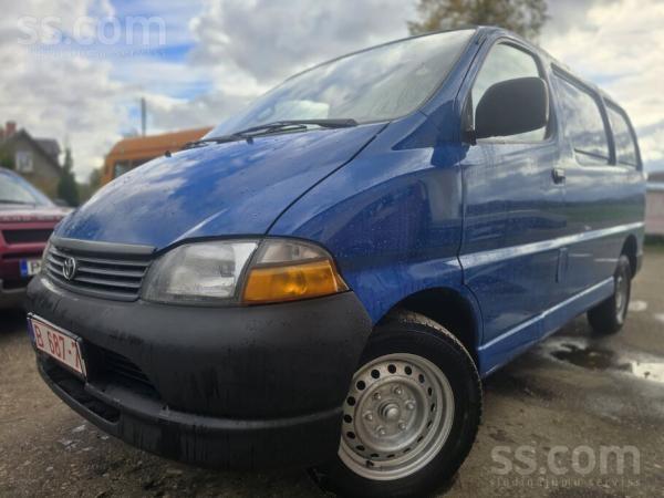 Blue Toyota Hiace 2002 in Daugavpils, with an engine capacity of 2.50 L and mileage of 0 thousand km for 3200 €, photo 1 on AUTOMOTO.COM.LV