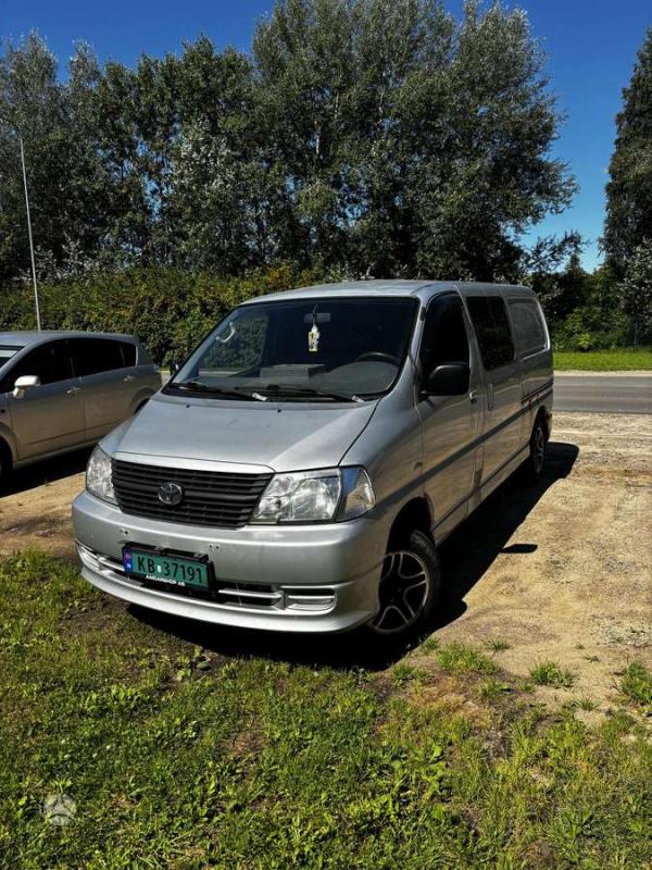 Pelēks Toyota Hiace 2008 Viļņa, ar dzinēja tilpumu 2.49 L un nobraukumu 350 tūkst. km par 2900 €, foto 1 vietnē AUTOMOTO.COM.LV