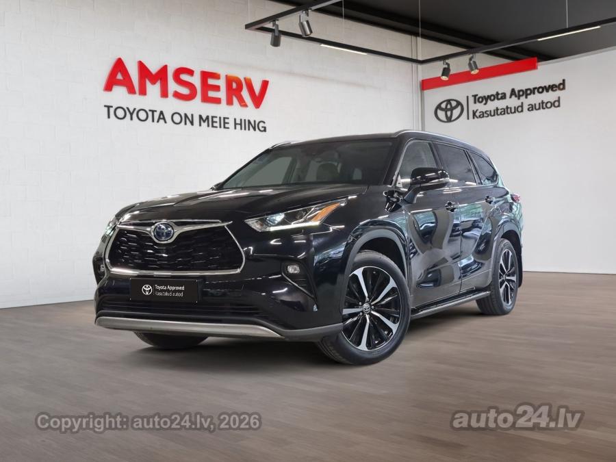 Melns Toyota Highlander 2022 Tallina, ar dzinēja tilpumu 2.50 L un nobraukumu 93 tūkst. km par 43990 €, foto 1 vietnē AUTOMOTO.COM.LV