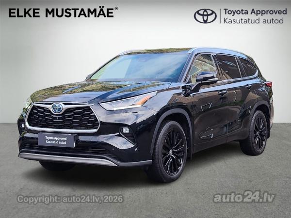 Melns Toyota Highlander 2023 Tallina, ar dzinēja tilpumu 2.49 L un nobraukumu 49 tūkst. km par 49900 €, foto  vietnē AUTOMOTO.COM.LV