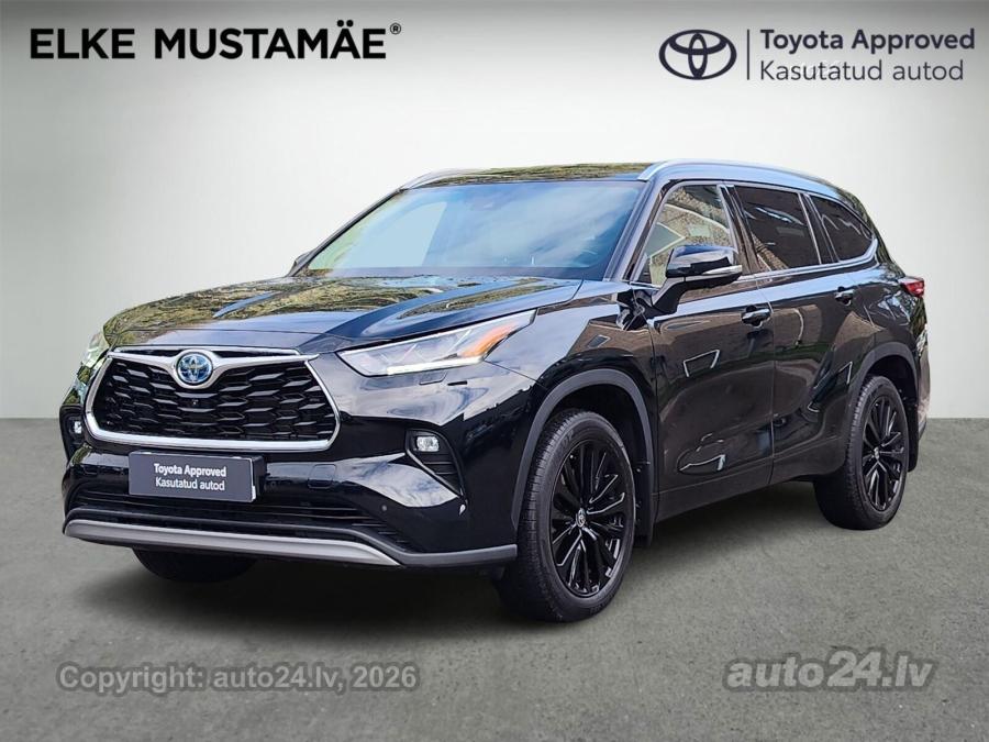 Melns Toyota Highlander 2023 Tallina, ar dzinēja tilpumu 2.49 L un nobraukumu 49 tūkst. km par 49900 €, foto 1 vietnē AUTOMOTO.COM.LV