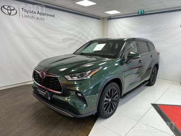 Green Toyota Highlander 2023 in Jekabpils, with an engine capacity of 2.50 L and mileage of 37 thousand km for 54900 €, photo 1 on AUTOMOTO.COM.LV