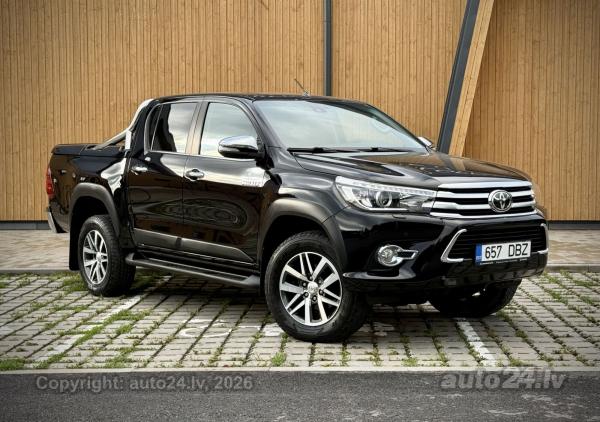Black Toyota Hilux 2017 in Tallinn, with an engine capacity of 2.40 L and mileage of 142 thousand km for 32900 €, photo 1 on AUTOMOTO.COM.LV