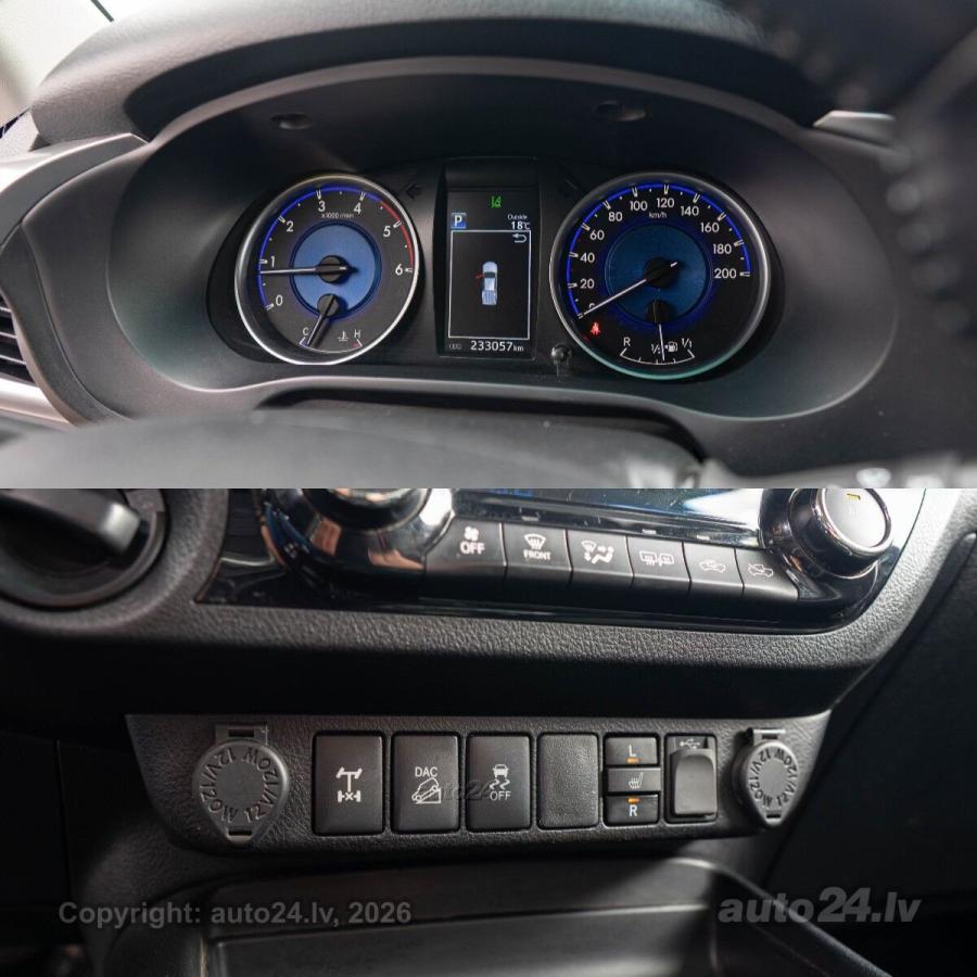 Black Toyota Hilux 2018 in Tartu, with an engine capacity of 2.40 L and mileage of 233 thousand km for 29760 €, photo 29 on AUTOMOTO.COM.LV