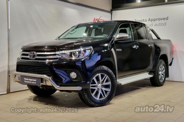 Black Toyota Hilux 2019 in Tallinn, with an engine capacity of 2.40 L and mileage of 137 thousand km for 34990 €, photo 1 on AUTOMOTO.COM.LV
