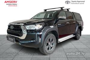 Melns Toyota Hilux 2023 Pērnava, ar dzinēja tilpumu 2.76 L un nobraukumu 47 tūkst. km par 43500 €, foto  vietnē AUTOMOTO.COM.LV