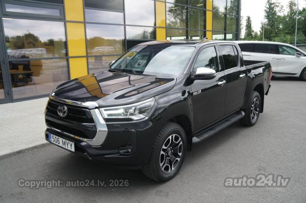 Black Toyota Hilux 2024 in Tallinn, with an engine capacity of 2.80 L and mileage of 42 thousand km for 47990 €, photo 1 on AUTOMOTO.COM.LV