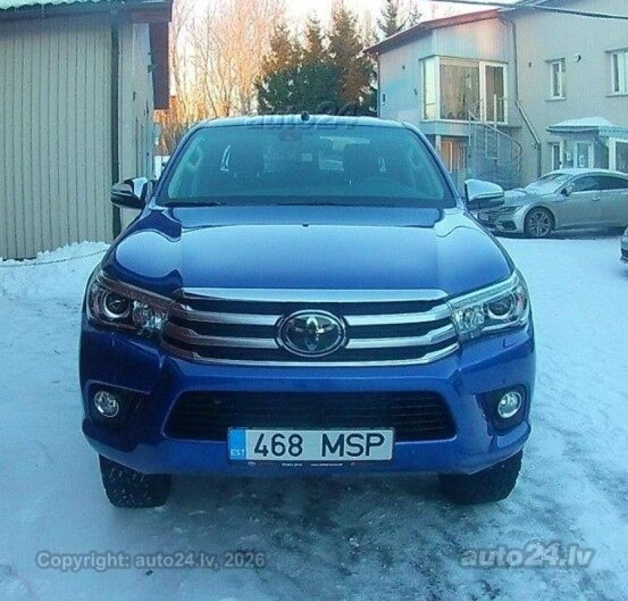 Blue Toyota Hilux 2019 in Tallinn, with an engine capacity of 2.40 L and mileage of 31 thousand km for 32000 €, photo 1 on AUTOMOTO.COM.LV