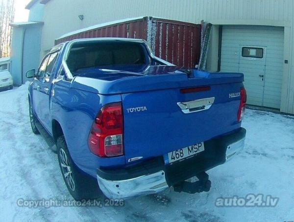 Blue Toyota Hilux 2019 in Tallinn, with an engine capacity of 2.40 L and mileage of 31 thousand km for 32000 €, photo 3 on AUTOMOTO.COM.LV