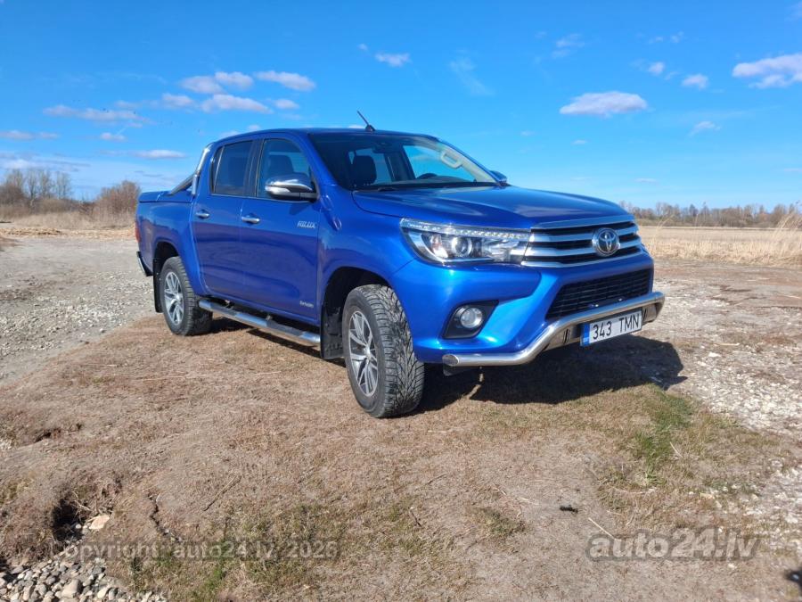 Blue Toyota Hilux 2017 in Parnu, with an engine capacity of 2.40 L and mileage of 174 thousand km for 31700 €, photo 1 on AUTOMOTO.COM.LV