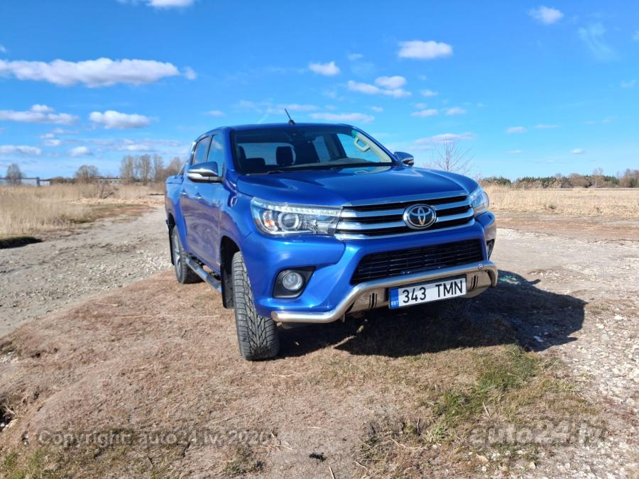Blue Toyota Hilux 2017 in Parnu, with an engine capacity of 2.40 L and mileage of 174 thousand km for 31700 €, photo 8 on AUTOMOTO.COM.LV