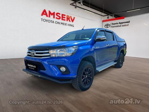 Blue Toyota Hilux 2017 in Parnu, with an engine capacity of 2.40 L and mileage of 250 thousand km for 23200 €, photo 1 on AUTOMOTO.COM.LV