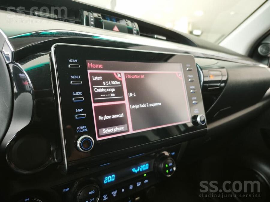 Toyota Hilux 2023 in Riga, with an engine capacity of 2.80 L and mileage of 105 thousand km for 36400 €, photo 16 on AUTOMOTO.COM.LV