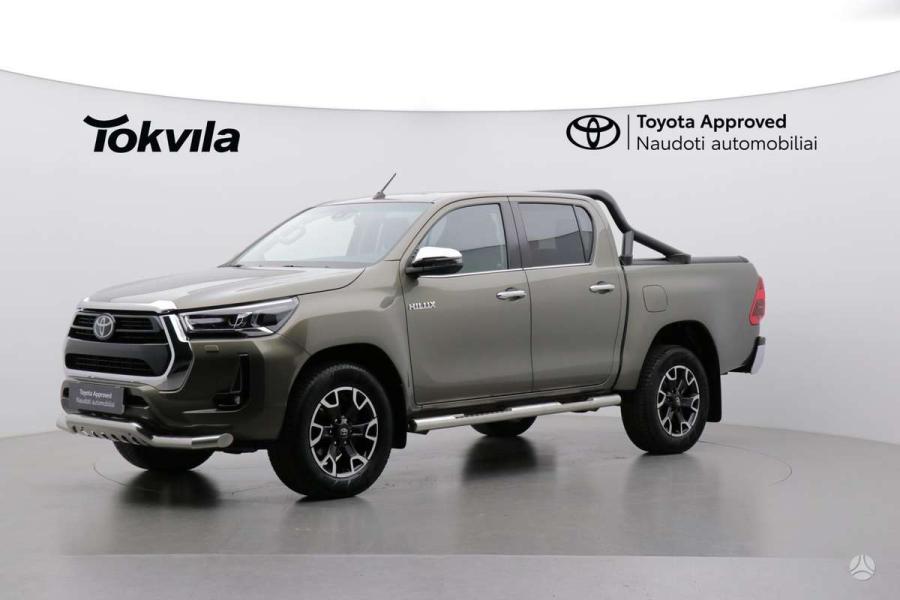 Zaļš Toyota Hilux 2020 Viļņa, ar dzinēja tilpumu 2.76 L un nobraukumu 74 tūkst. km par 39900 €, foto 1 vietnē AUTOMOTO.COM.LV
