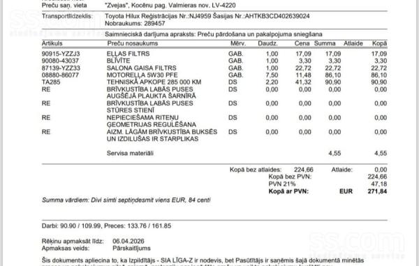 Pelēks Toyota Hilux 2021 Rīga, ar dzinēja tilpumu 2.40 L un nobraukumu 307 tūkst. km par 21600 €, foto 10 vietnē AUTOMOTO.COM.LV