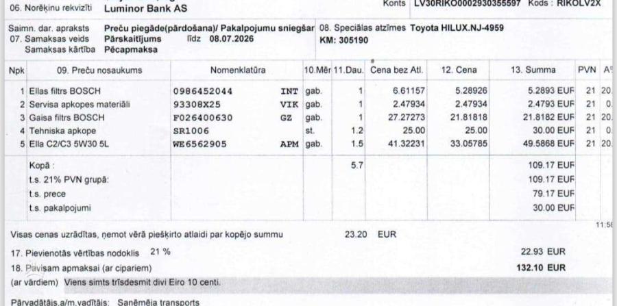 Pelēks Toyota Hilux 2021 Rīga, ar dzinēja tilpumu 2.40 L un nobraukumu 307 tūkst. km par 21600 €, foto 13 vietnē AUTOMOTO.COM.LV