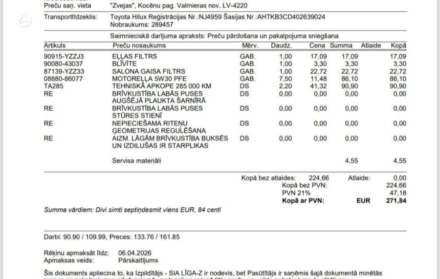Pelēks Toyota Hilux 2021 Rīga, ar dzinēja tilpumu 2.40 L un nobraukumu 307 tūkst. km par 21600 €, foto 14 vietnē AUTOMOTO.COM.LV
