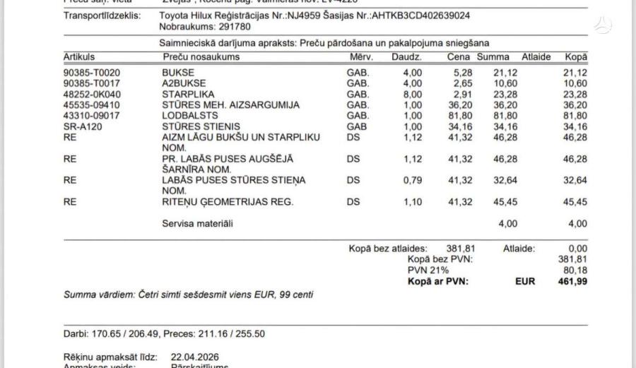 Pelēks Toyota Hilux 2021 Rīga, ar dzinēja tilpumu 2.40 L un nobraukumu 307 tūkst. km par 21600 €, foto 15 vietnē AUTOMOTO.COM.LV