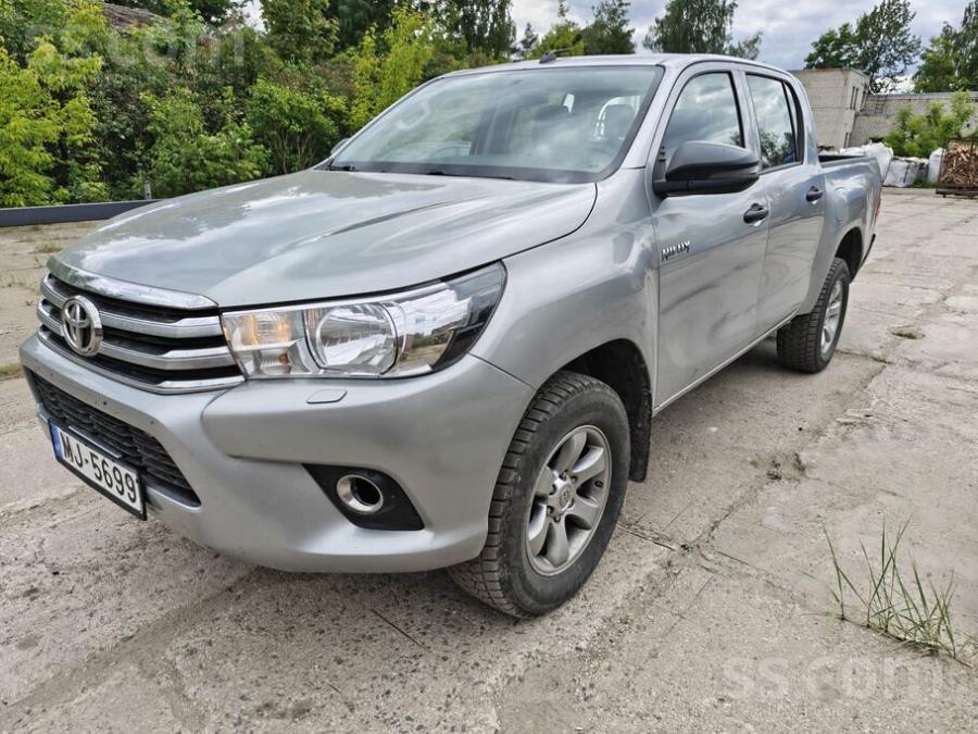 Pelēks Toyota Hilux 2019 Rīga, ar dzinēja tilpumu 2.40 L un nobraukumu 166 tūkst. km par 21000 €, foto 1 vietnē AUTOMOTO.COM.LV