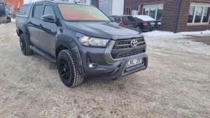 Grey Toyota Hilux 2022 in Siauliai, with an engine capacity of 2.39 L and mileage of 80 thousand km for 32500 €, photo  on AUTOMOTO.COM.LV