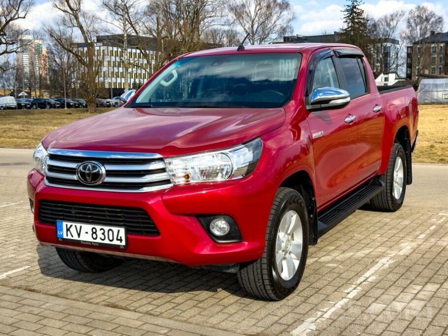 Sarkans Toyota Hilux 2017 Rīga, ar dzinēja tilpumu 2.40 L un nobraukumu 75 tūkst. km par 25990 €, foto 1 vietnē AUTOMOTO.COM.LV