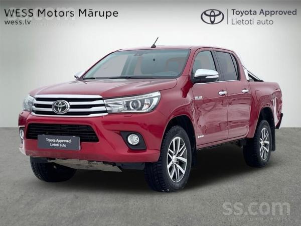 Sarkans Toyota Hilux 2017 Rīga, ar dzinēja tilpumu 2.40 L un nobraukumu 156 tūkst. km par 28990 €, foto 1 vietnē AUTOMOTO.COM.LV