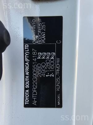 Balts Toyota Hilux 2010 Cēsis, ar dzinēja tilpumu 2.50 L un nobraukumu 152 tūkst. km par 12500 €, foto 22 vietnē AUTOMOTO.COM.LV