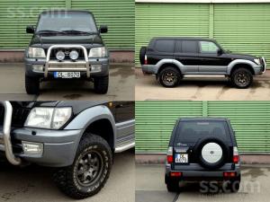 Black Toyota Land Cruiser 2000 in Riga, with an engine capacity of 3.00 L and mileage of 257 thousand km for 8900 €, photo 12 on AUTOMOTO.COM.LV