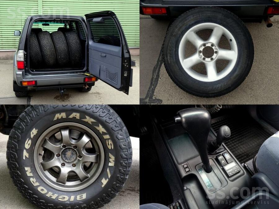 Black Toyota Land Cruiser 2000 in Riga, with an engine capacity of 3.00 L and mileage of 257 thousand km for 8900 €, photo 13 on AUTOMOTO.COM.LV