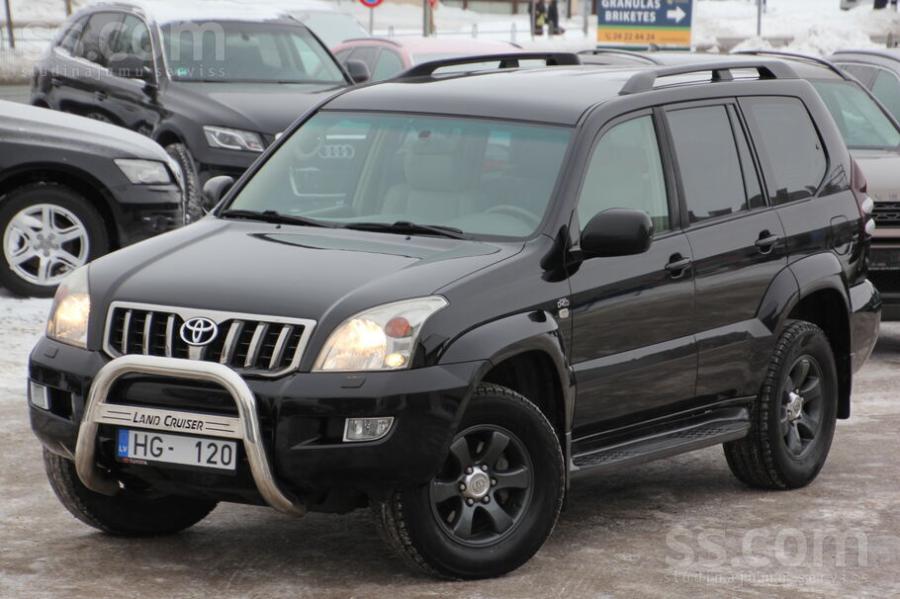 Black Toyota Land Cruiser 2008 in Tukums, with an engine capacity of 3.00 L and mileage of 157 thousand km for 14900 €, photo 28 on AUTOMOTO.COM.LV