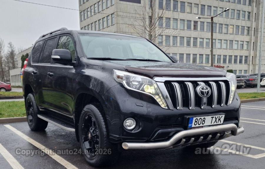 Black Toyota Land Cruiser 2016 in Tallinn, with an engine capacity of 2.80 L and mileage of 188 thousand km for 31800 €, photo 1 on AUTOMOTO.COM.LV