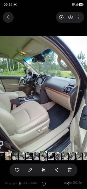 Black Toyota Land Cruiser 2018 in Tallinn, with an engine capacity of 2.80 L and mileage of 235 thousand km for 36000 €, photo 17 on AUTOMOTO.COM.LV