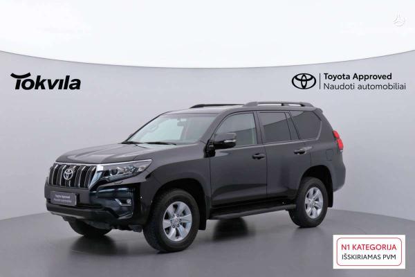 Melns Toyota Land Cruiser 2022 Viļņa, ar dzinēja tilpumu 2.76 L un nobraukumu 23 tūkst. km par 61990 €, foto 1 vietnē AUTOMOTO.COM.LV