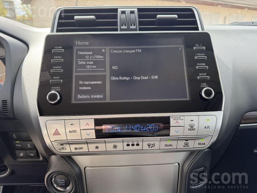 Melns Toyota Land Cruiser 2023 Daugavpils, ar dzinēja tilpumu 2.80 L un nobraukumu 58 tūkst. km par 52000 €, foto 18 vietnē AUTOMOTO.COM.LV