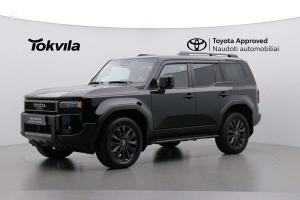 Melns Toyota Land Cruiser 2025 Viļņa, ar dzinēja tilpumu 2.76 L un nobraukumu 80 tūkst. km par 73000 €, foto  vietnē AUTOMOTO.COM.LV