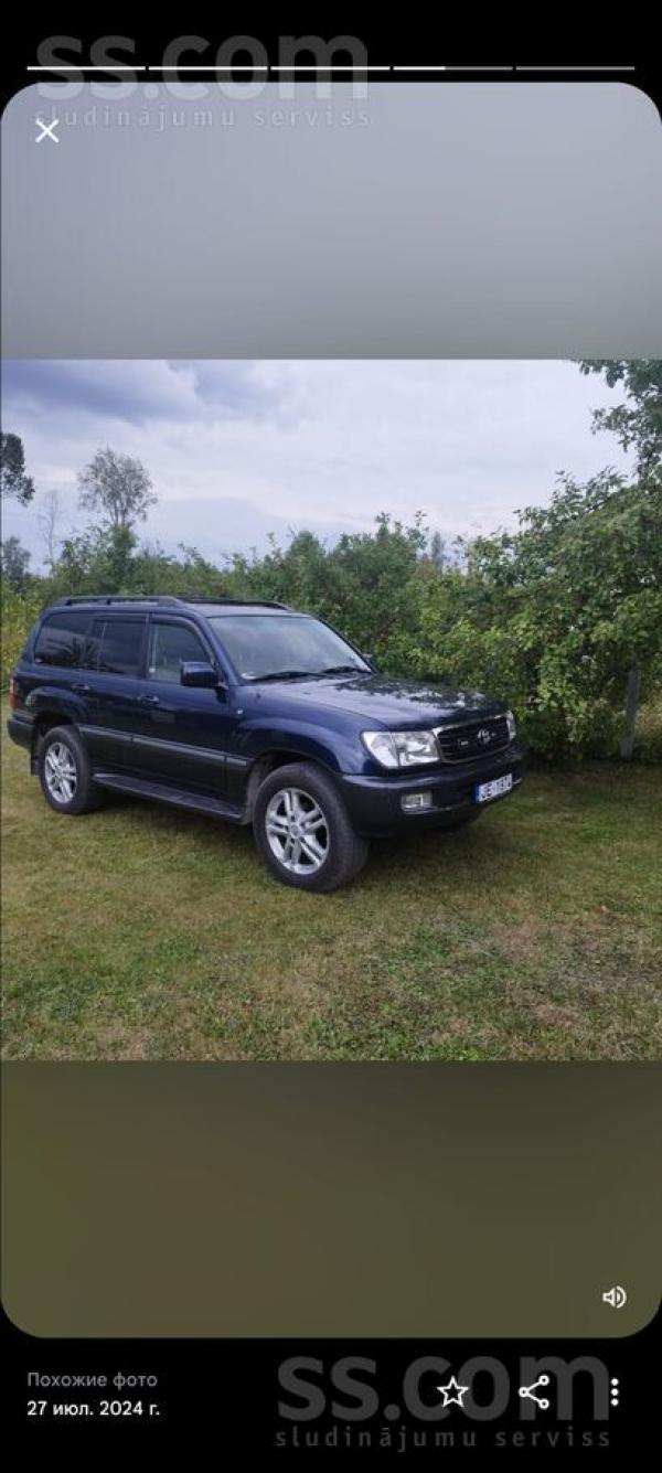 Blue Toyota Land Cruiser 2005 in Ogre, with an engine capacity of 4.70 L and mileage of 231 thousand km for 16000 €, photo 3 on AUTOMOTO.COM.LV