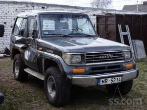 Toyota Land Cruiser 1991 in Riga, with an engine capacity of 2.40 L and mileage of 0 thousand km for 3000 €, photo 2 on AUTOMOTO.COM.LV