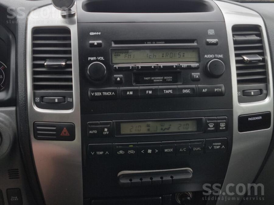 Toyota Land Cruiser 2008 Rīga, ar dzinēja tilpumu 3.00 L un nobraukumu 0 tūkst. km par 8990 €, foto 17 vietnē AUTOMOTO.COM.LV