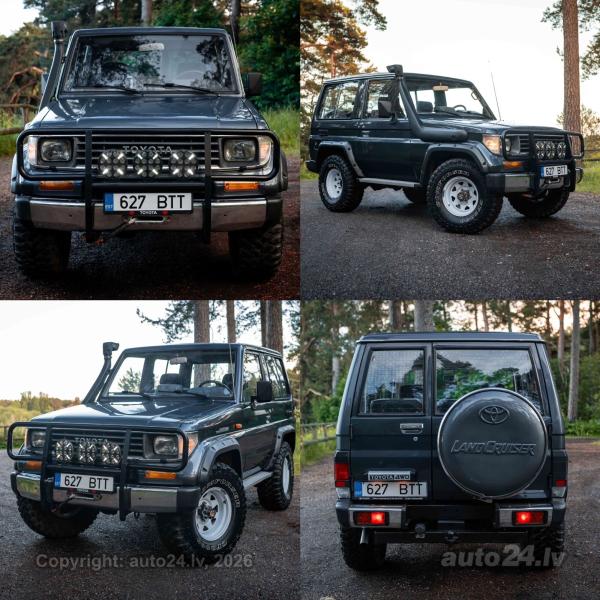 Grey Toyota Land Cruiser 1990 in Tallinn, with an engine capacity of 2.40 L and mileage of 228 thousand km for 7500 €, photo 7 on AUTOMOTO.COM.LV