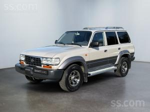 Pelēks Toyota Land Cruiser 1996 Rīga, ar dzinēja tilpumu 4.20 L un nobraukumu 63 tūkst. km par 70000 €, foto  vietnē AUTOMOTO.COM.LV
