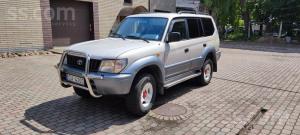 Pelēks Toyota Land Cruiser 1997 Rīga, ar dzinēja tilpumu 3.40 L un nobraukumu 331 tūkst. km par 6000 €, foto  vietnē AUTOMOTO.COM.LV