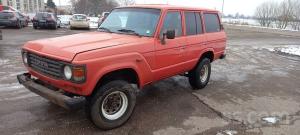 Sarkans Toyota Land Cruiser 1988 Talsi, ar dzinēja tilpumu 4.00 L un nobraukumu 0 tūkst. km par 15000 €, foto  vietnē AUTOMOTO.COM.LV
