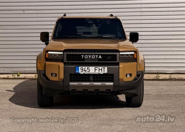Yellow Toyota Land Cruiser 2024 in Tallinn, with an engine capacity of 2.80 L and mileage of 31 thousand km for 69000 €, photo 1 on AUTOMOTO.COM.LV