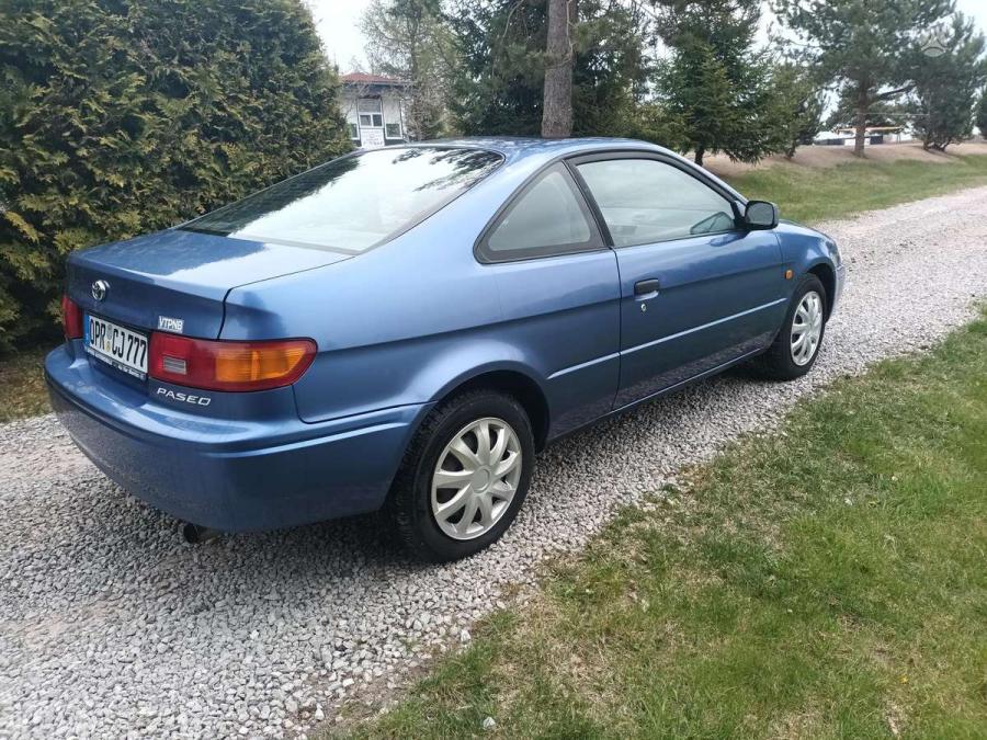 Blue Toyota Paseo 1996 in Kelme, with an engine capacity of 1.50 L and mileage of 126 thousand km for 1600 €, photo 1 on AUTOMOTO.COM.LV