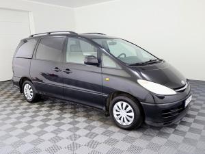 Black Toyota Previa 2003 in Tallinn, with an engine capacity of 2.40 L and mileage of 283 thousand km for 1099 €, photo 10 on AUTOMOTO.COM.LV